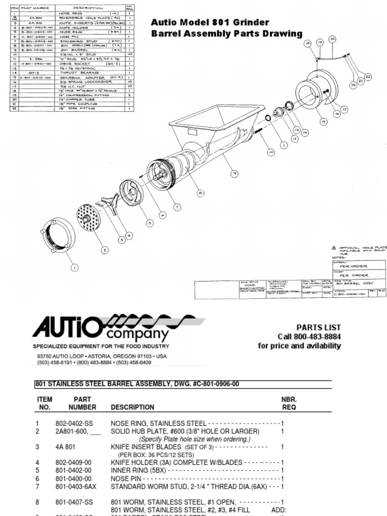 Ss 801 Grinder | PDF | Pipe (Fluid Conveyance) | Building Engineering