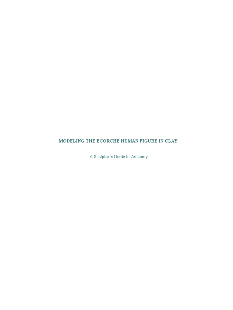 MODELING THE ECORCHE HUMAN FIGURE IN CLAY - SSRN-id3747796 | PDF ...