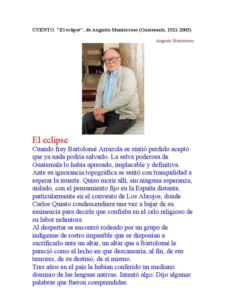 Cuento El Eclipse | PDF