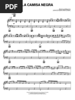 Letra de "La Camisa Negra" - Juanes | PDF