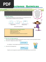 Que Son Las Reacciones Químicas para Sexto de Primaria | PDF ...