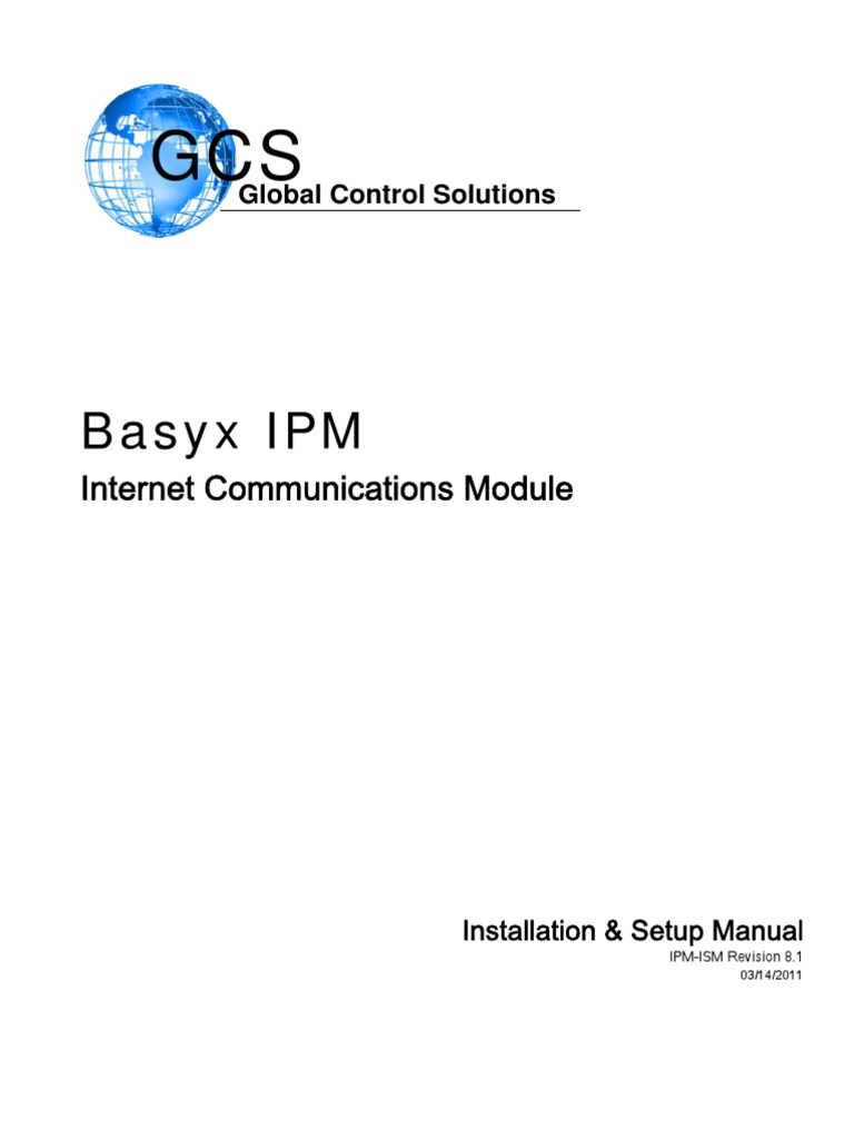 BASYX IPM Installation & Setup Manual v81 | PDF | Computer Network | Internet Protocol Suite