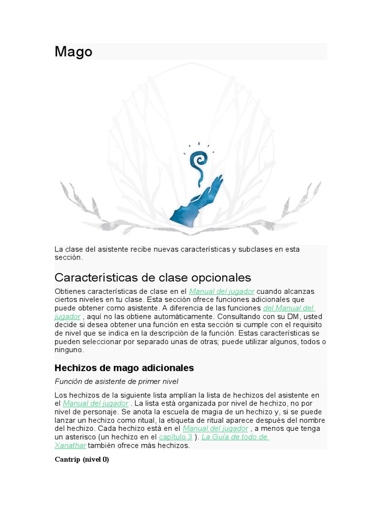 Mago | PDF | Sobrenatural | Poderes mitológicos