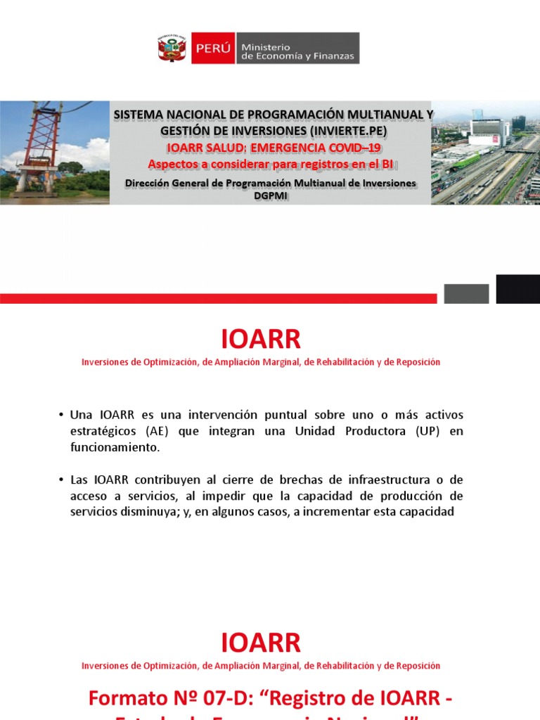 IOARR Emergencia Salud COVID 19 DGI | PDF | Hospital | Unidad de ...