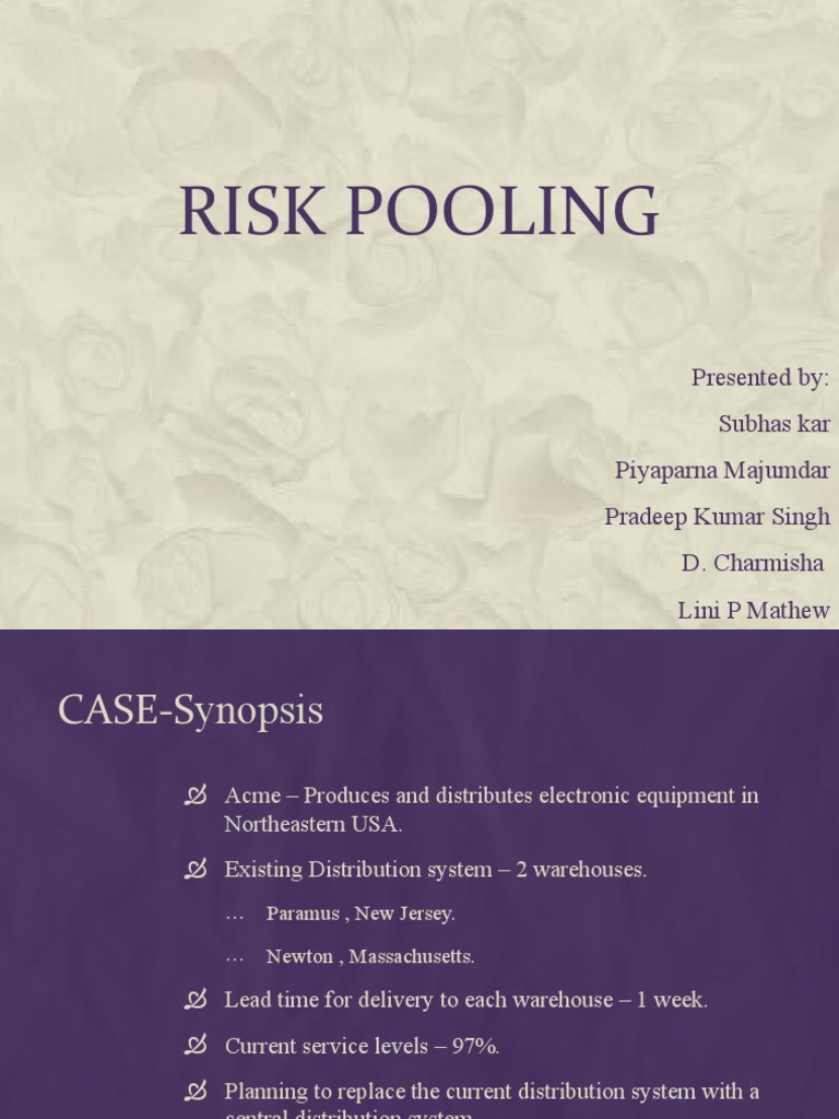 Benefits of Risk Pooling in Distribution | PDF | Inventory | Business ...