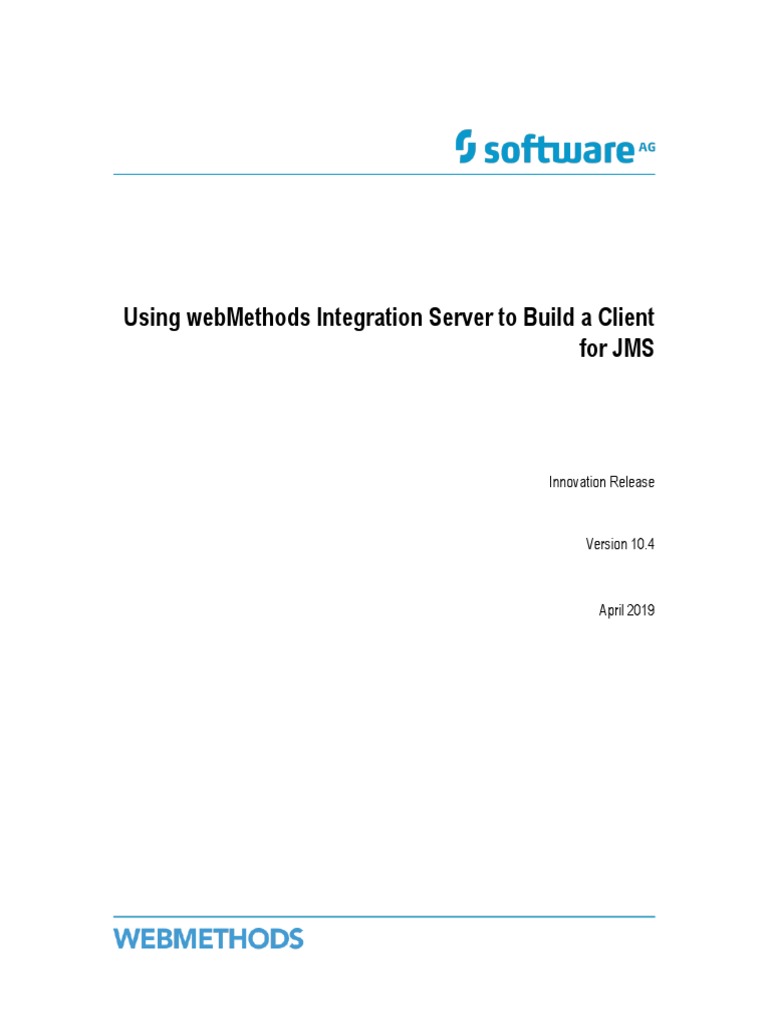 10-4 Using Integration Server To Build A Client For Jms | PDF | Object ...