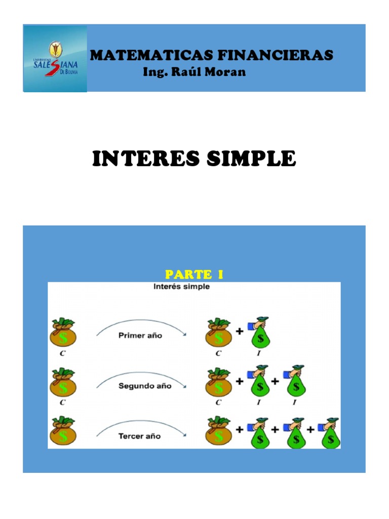 Clase Interés Simple I-2021 | PDF | Interés | Finanzas Matemáticas
