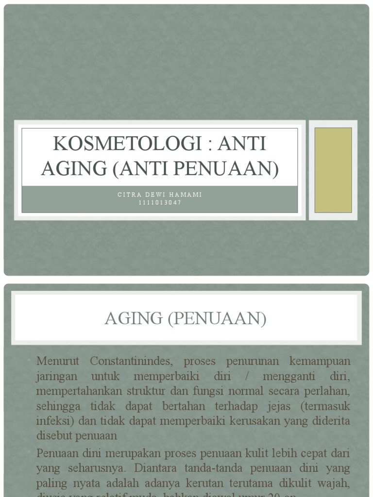 Anti Aging | PDF