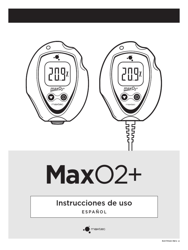 Medidor de Oxigeno MAxtec MaxO2 Plus | PDF | Electrodo | Oxígeno