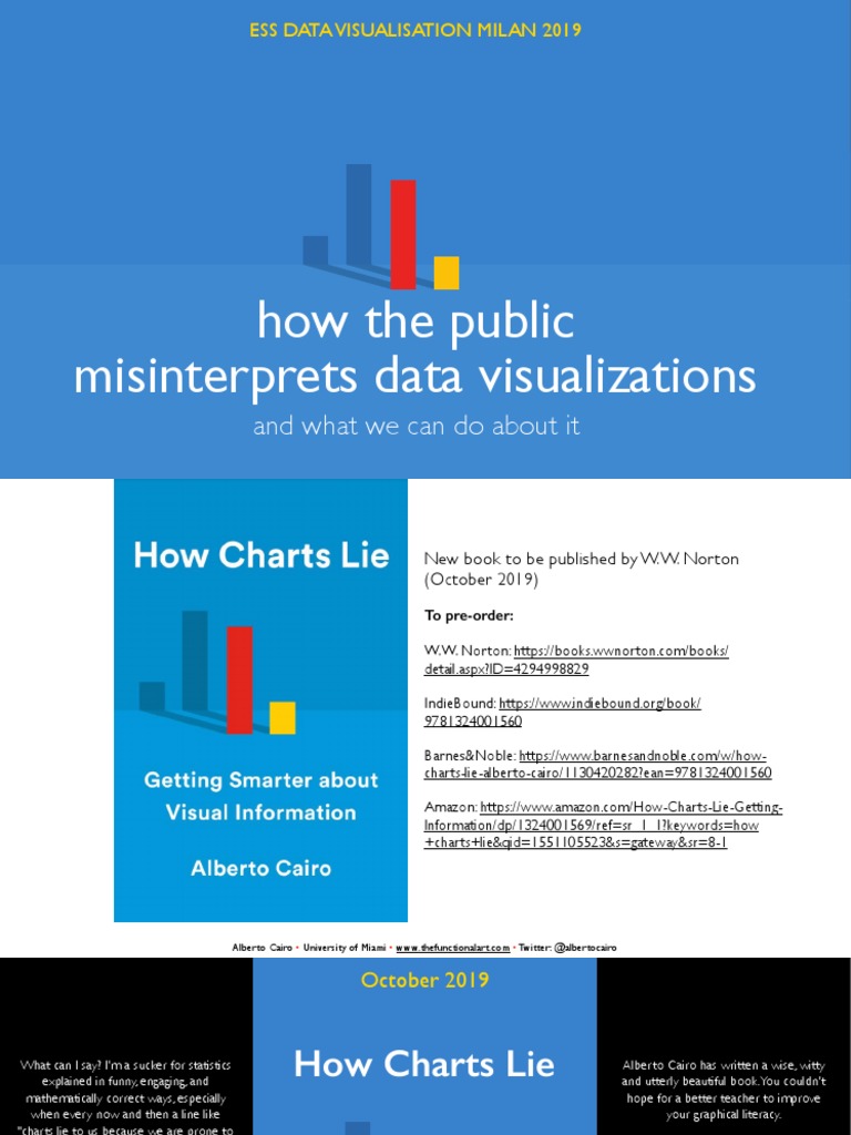 How The Public Misinterprets Data Visualizations - Alberto Cairo | PDF ...