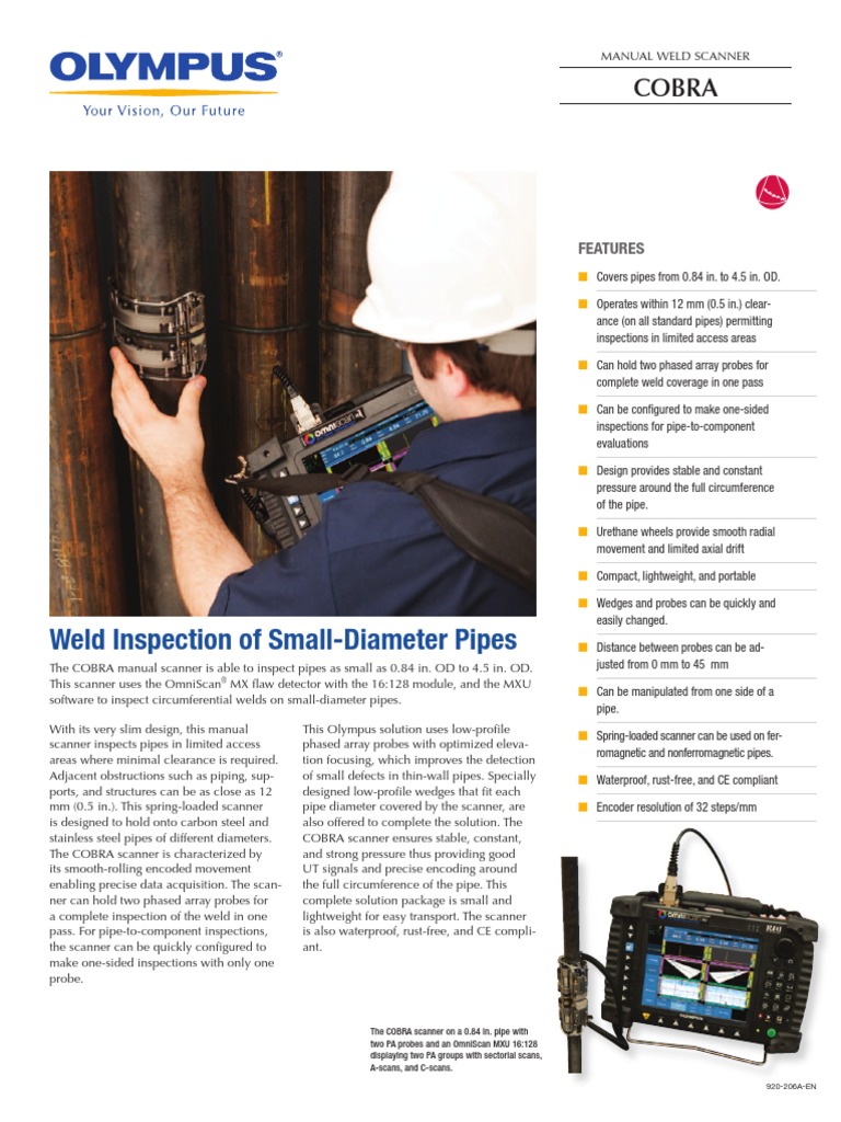 Weld Inspection of Small-Diameter Pipes: Cobra | PDF | Pipe (Fluid ...