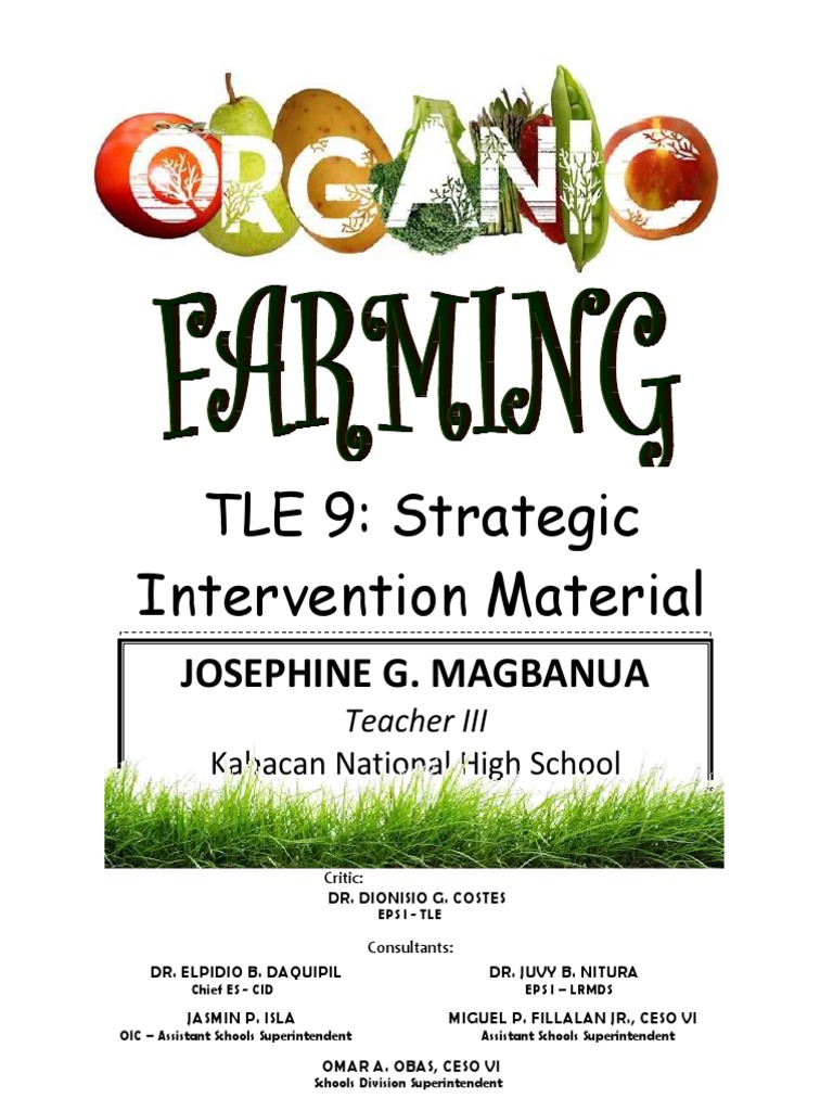 SIM TLE 9 Organic Farming | PDF | Organic Farming | Agriculture