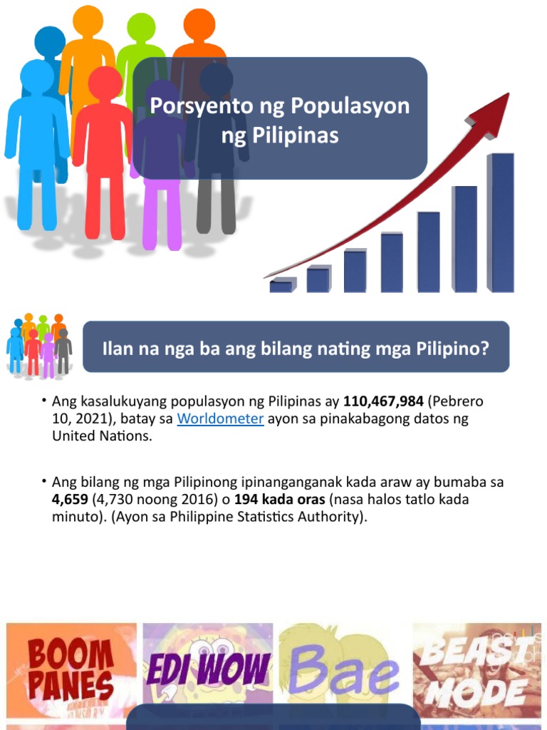 Aralin 3 Porsyento NG Populasyon at Katangian NG Wikang Filipino | PDF