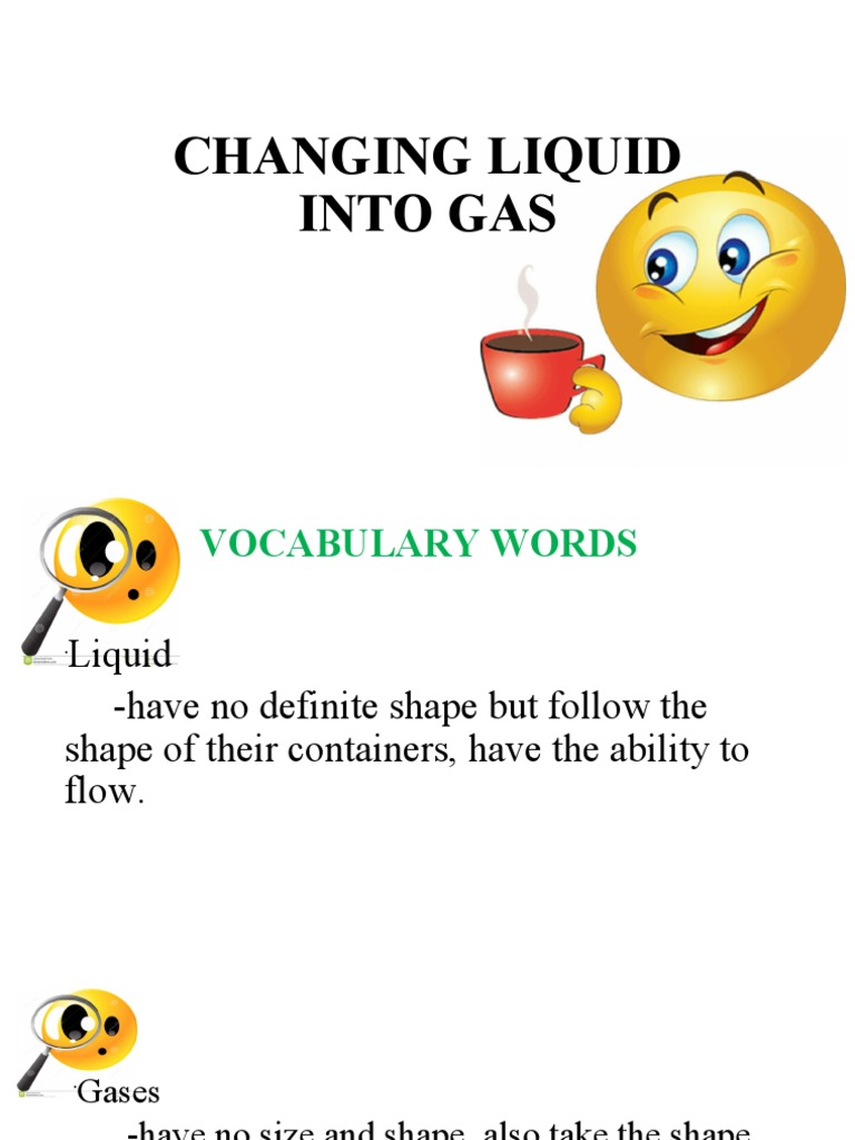 Understanding Liquid to Gas Changes | PDF