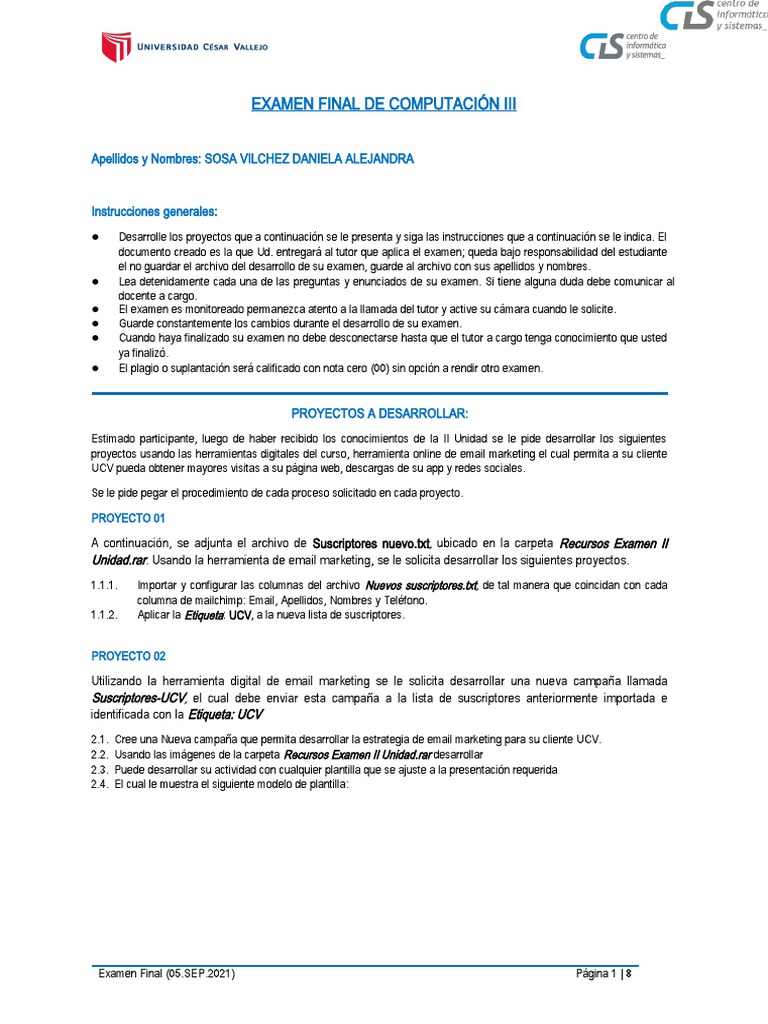 Examen II Unidad | PDF | Internet | Red mundial