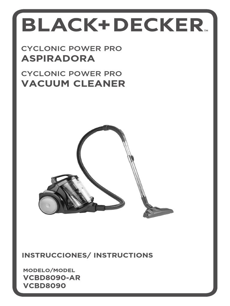 Manual Aspiradora | PDF | Enchufes y tomas de corriente alterna | Agua