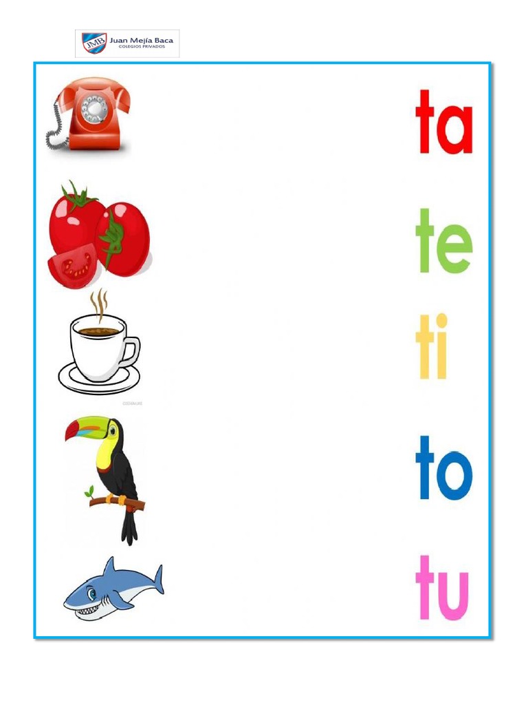 Fichas Letra T | PDF