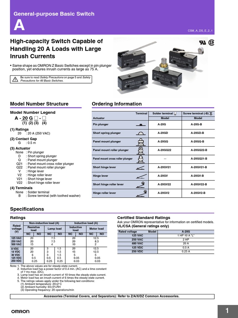 High-Capacity Switch Capable of Handling 20 A Loads With Large Inrush ...