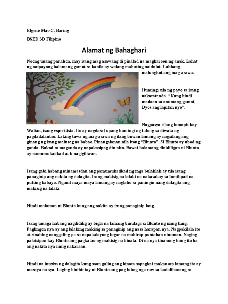 Alamat NG Bahaghari | PDF