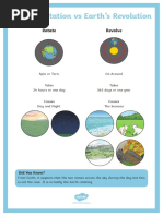 Earth's Rotation & Revolution Quiz | PDF | Rotation | Earth