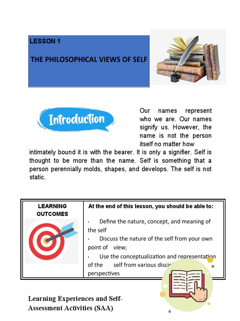 Module 1 (Activity 2 and 3) | PDF | Soul | Id