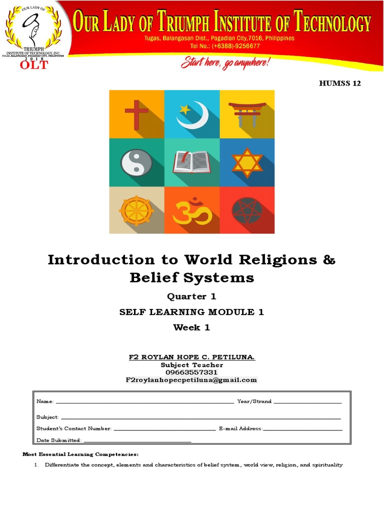 Understanding Religion and Belief Systems | PDF | Philosophy Of ...