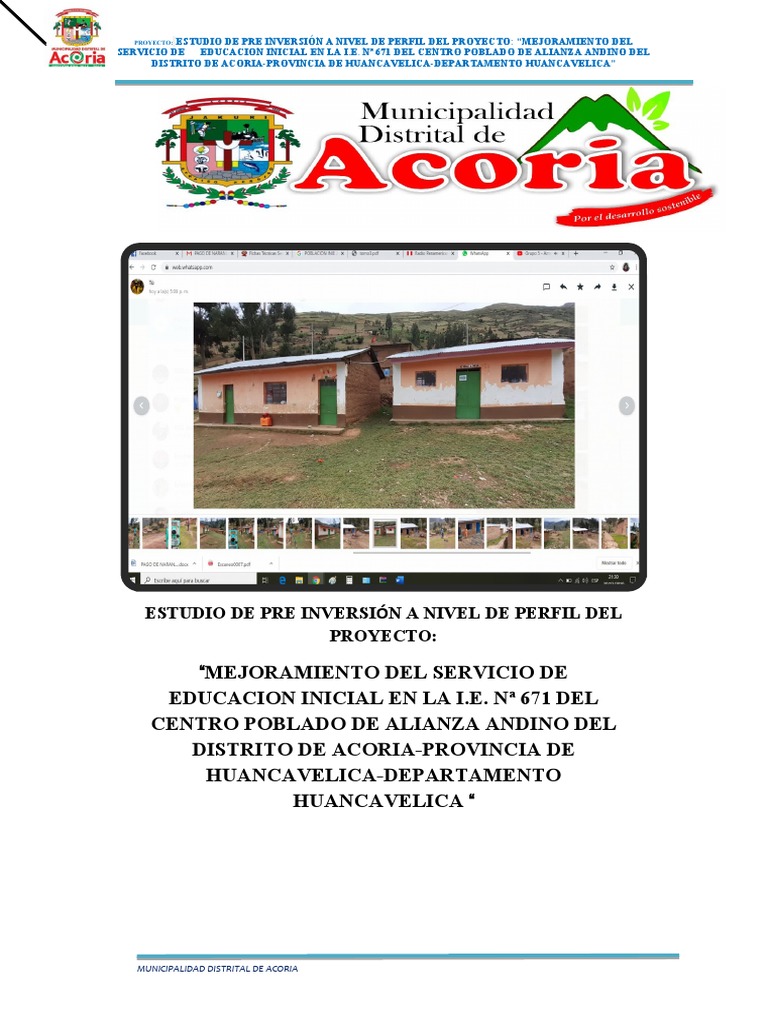 PIP I.E. 671 INICIAL para Imprimir Ok | PDF | Gobierno local | Economias
