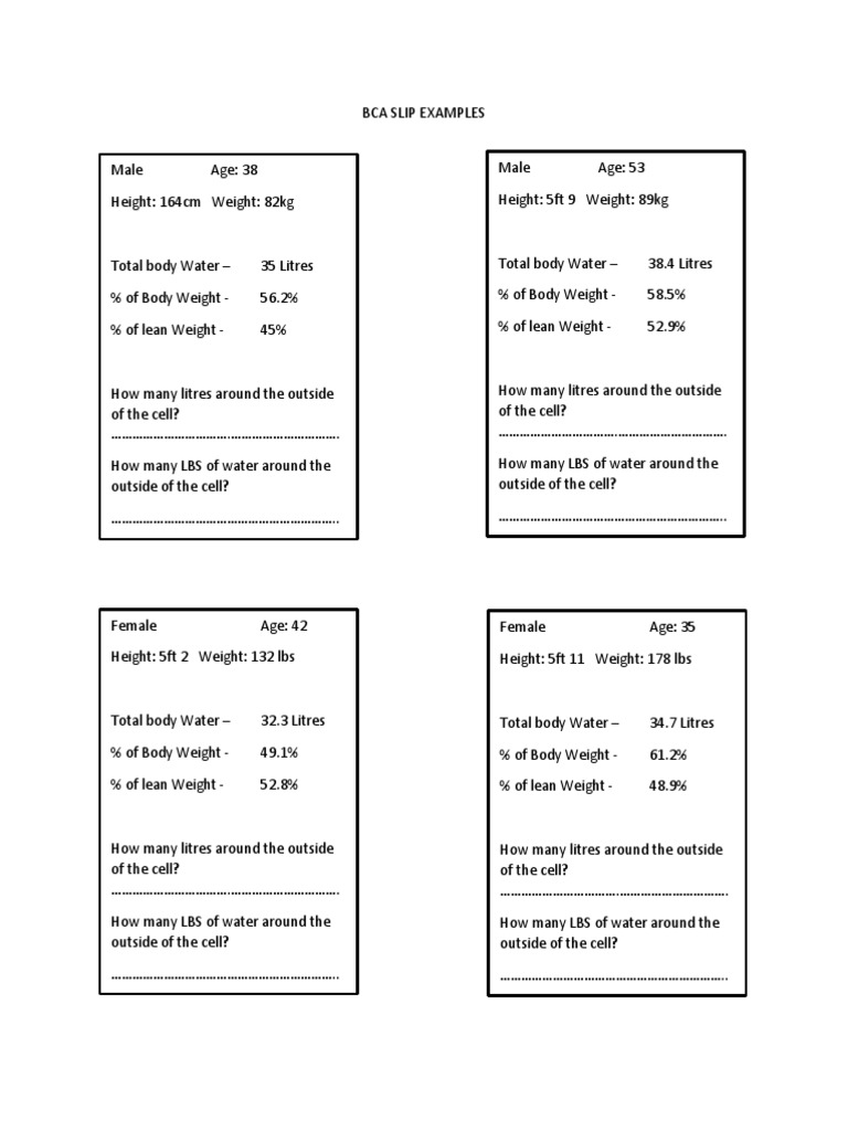 Bca Slip Examples | PDF