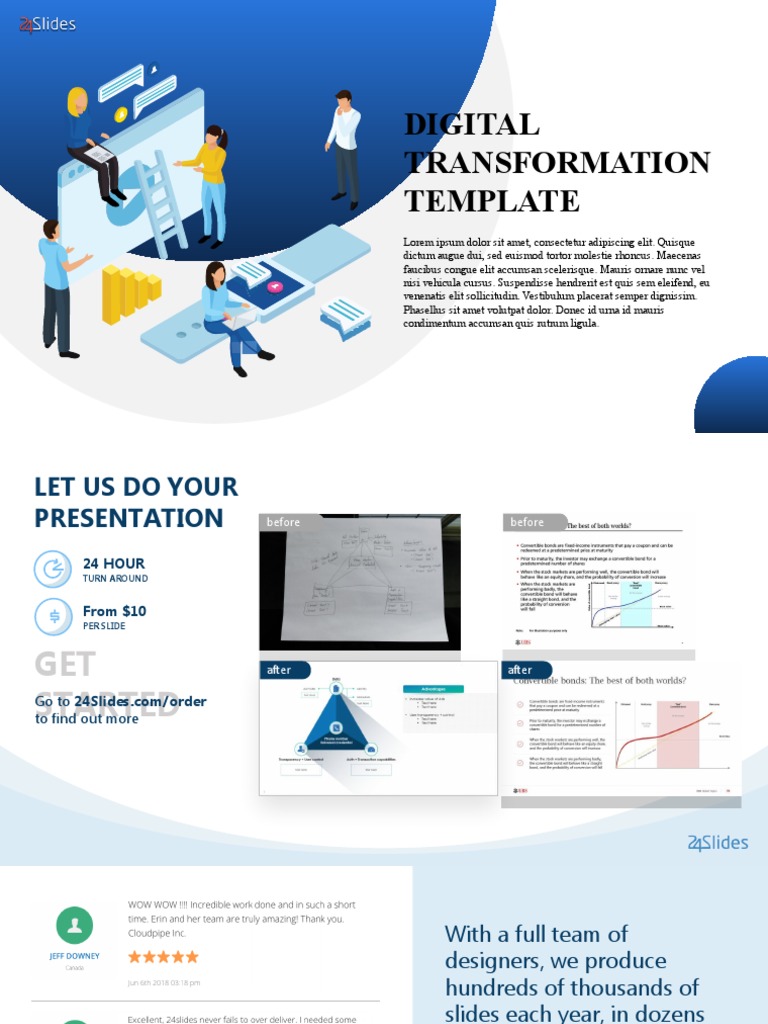 Digital Transformation Template-Playful | PDF | Market (Economics ...