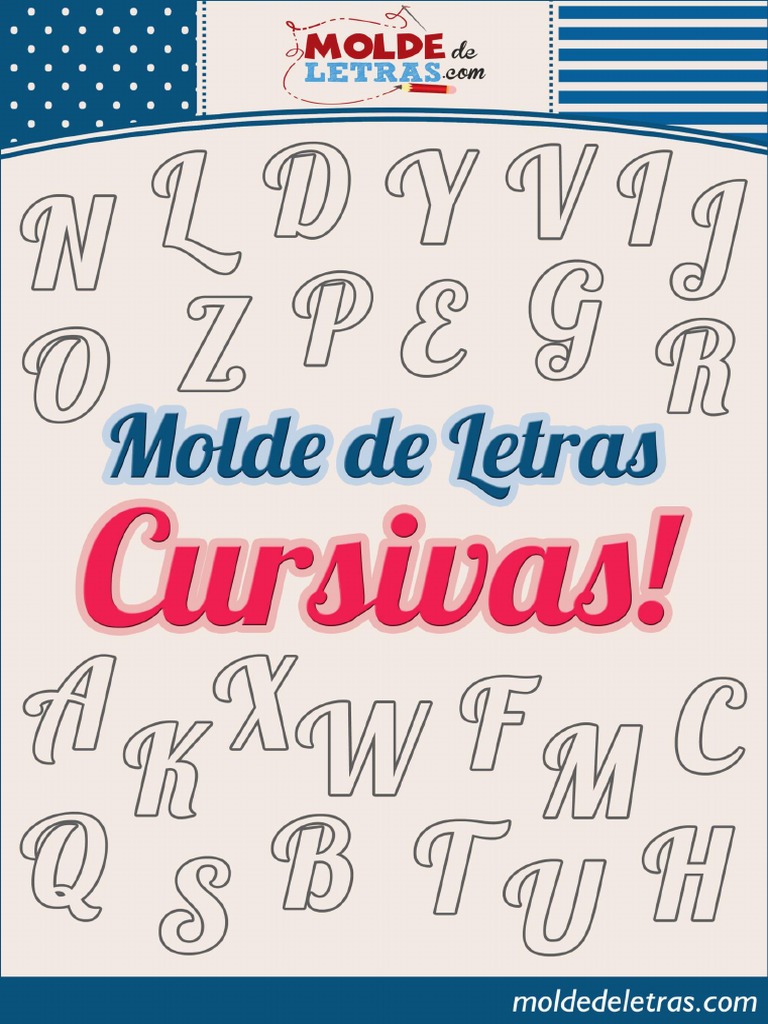 Moldes de Letra Cursiva | PDF