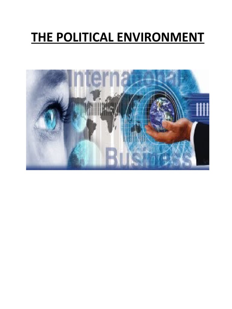 The Political Environment | PDF | Risk | European Union