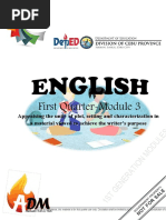 English: Appraising The Unity of Plot, Setting, and Characterization | PDF | Plot (Narrative)