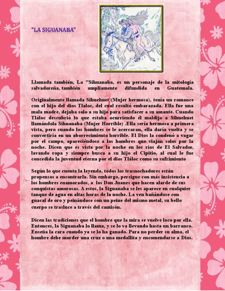 Leyendas de El Salvador La Siguanaba