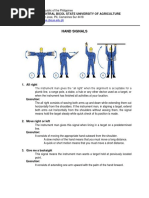 Surveying Hand Signals Guide | PDF | Surveying