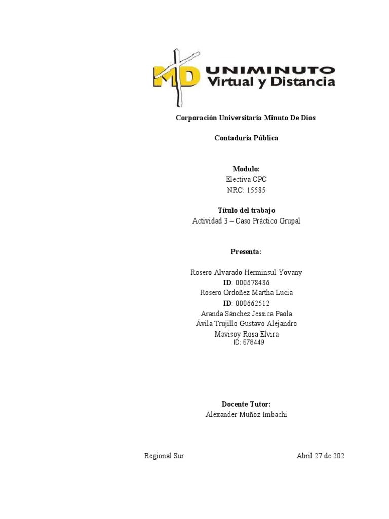Actv. 3 - Caso Práctico Grupal - Grupo H | PDF | Deuda | Business