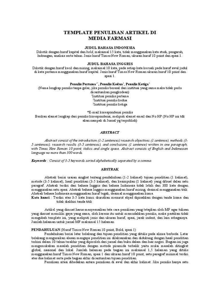 Template Media Farmasi 2020 | PDF