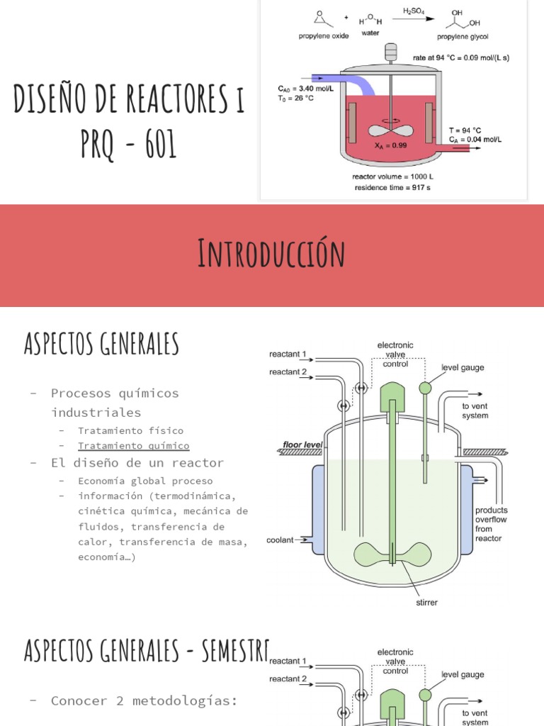 Introducción Al Diseño de Reactores | PDF