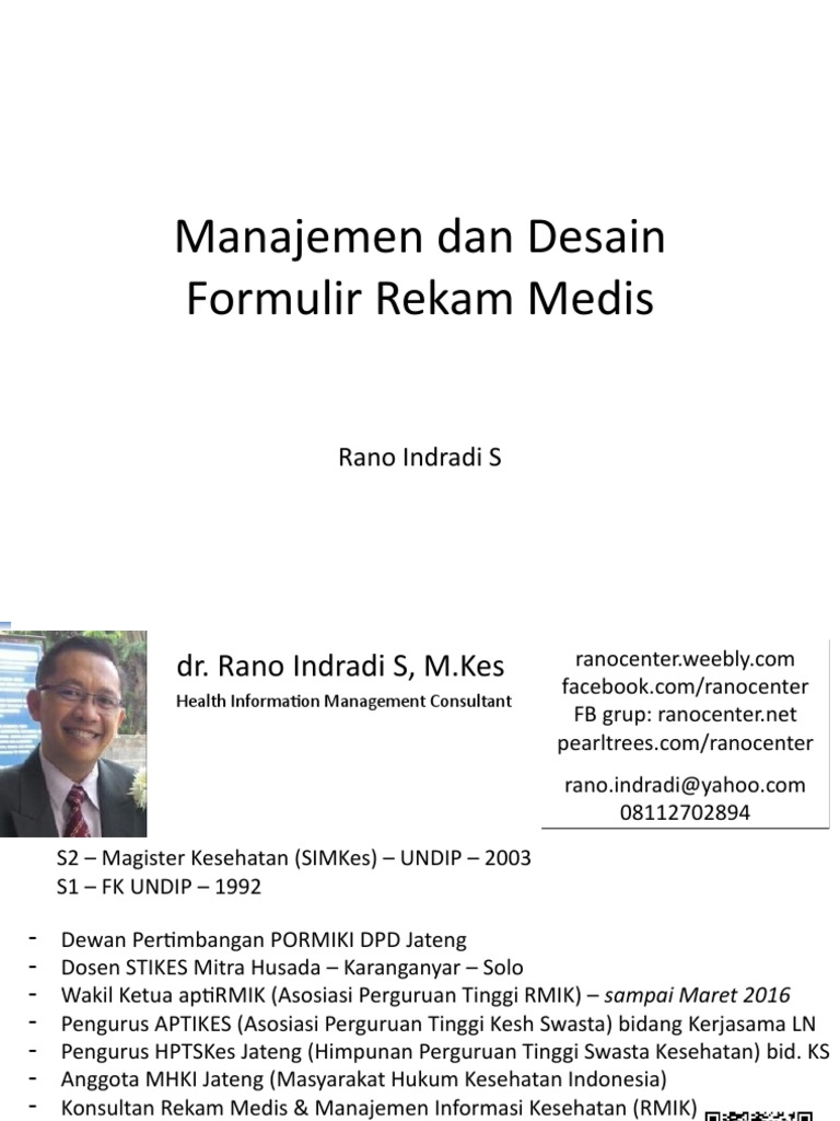 Manajemen Dan Desain Formulir RM - Modul | PDF