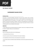 Final Project of Supermarket Billing System | PDF | Software Engineering | Computing