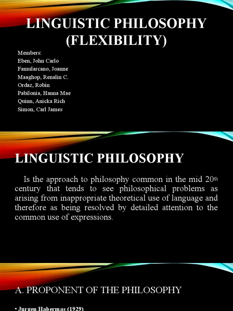 Linguistic Philosophy in Education | PDF | Linguistics ...
