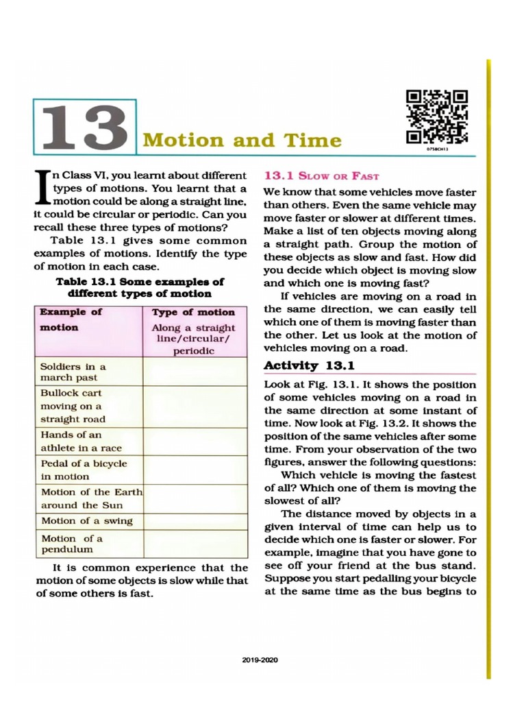 Motion and Time Physics Notes | PDF | Speed | Pendulum