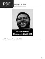 DSTV Channel List | PDF | Broadcasting | Television