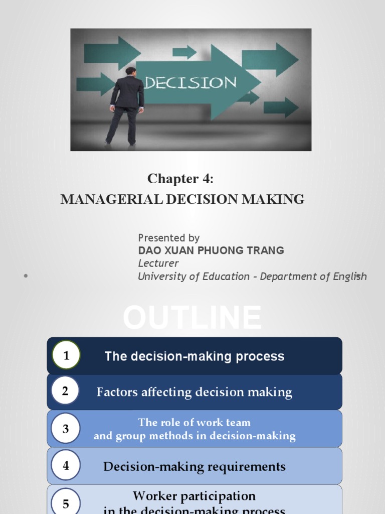 Chapter 4 - Decision Making | PDF | Decision Making | Brainstorming