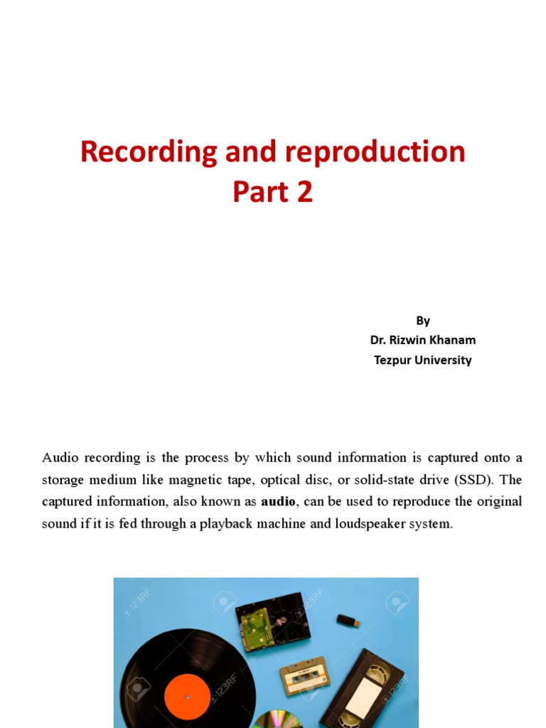 Recording and Reproduction 2 | PDF | Sound Recording And Reproduction ...