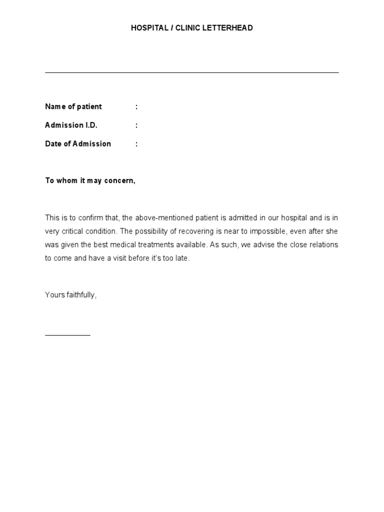 Doctor Letter | PDF