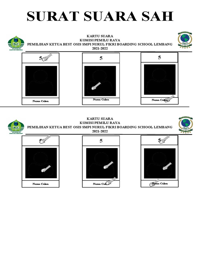 Surat Suara Sah Dan Tidak Sah | PDF