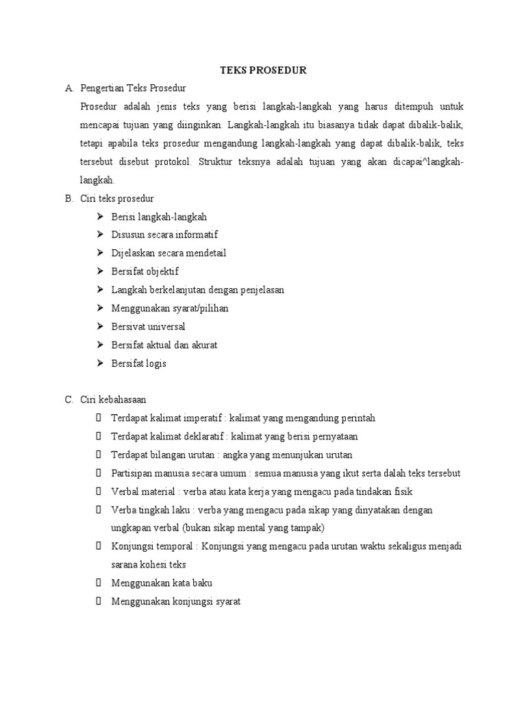 Modul 1 Teks Prosedur | PDF