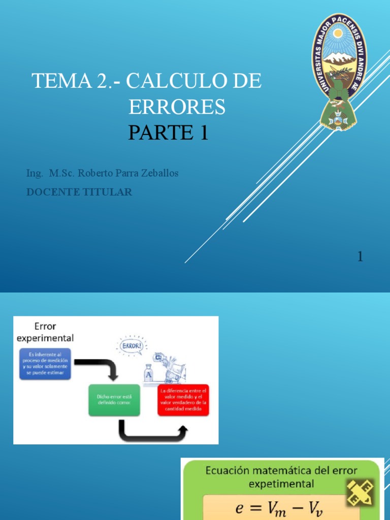 Calculo de Errores - Parte 1 | Descargar gratis PDF | Medición ...