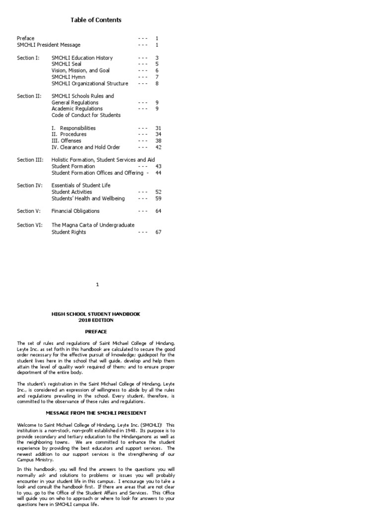 HS Student Handbook Revised Edition 2021 (New) | PDF | Test (Assessment ...
