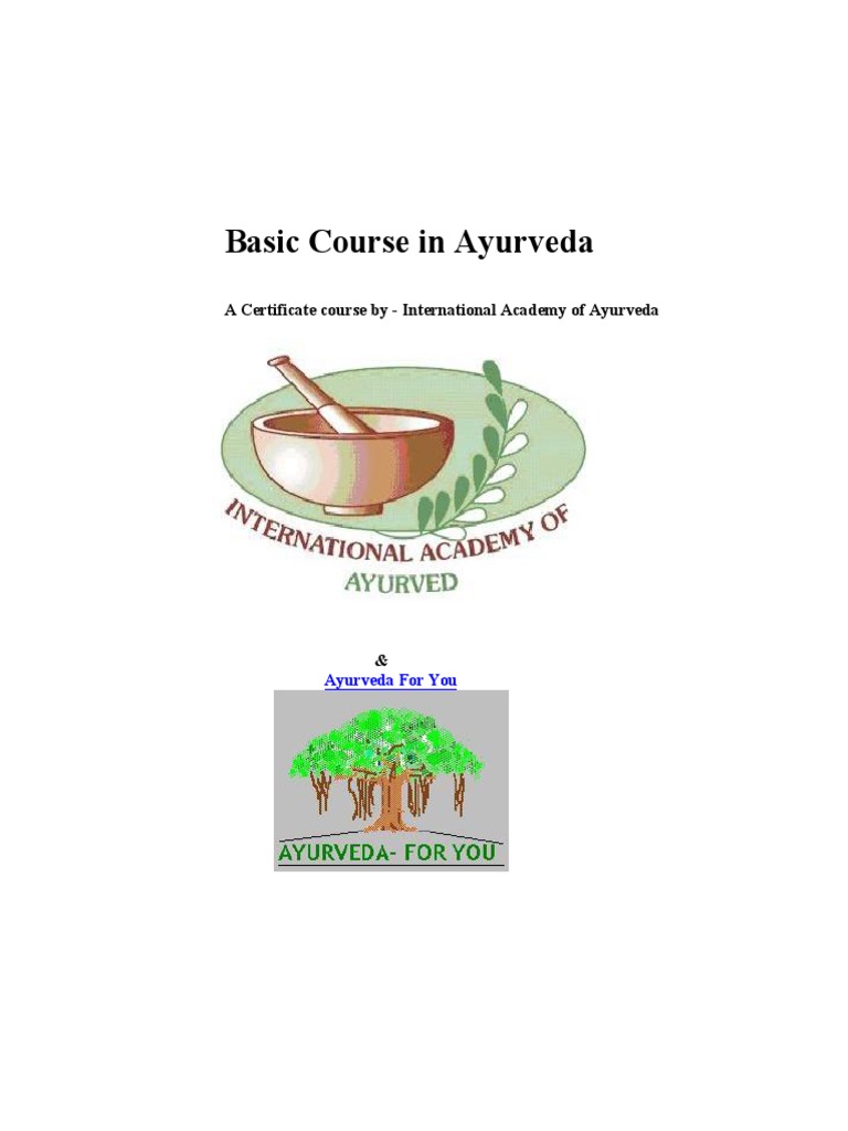 Ayurvedacourse Sample | PDF | Ayurveda | Vedas